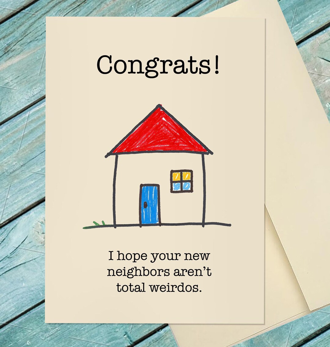 New Home Card / New Home Owners Card / Moving to a New Home / Custom ...