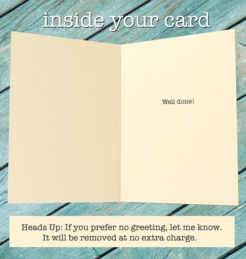 Proud of You Card / Good Job / Well Done / Congratulations Card / You ...