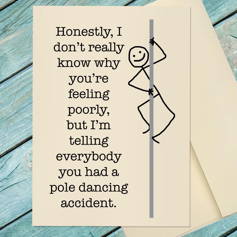Get Well Card for Dancer - Etsy