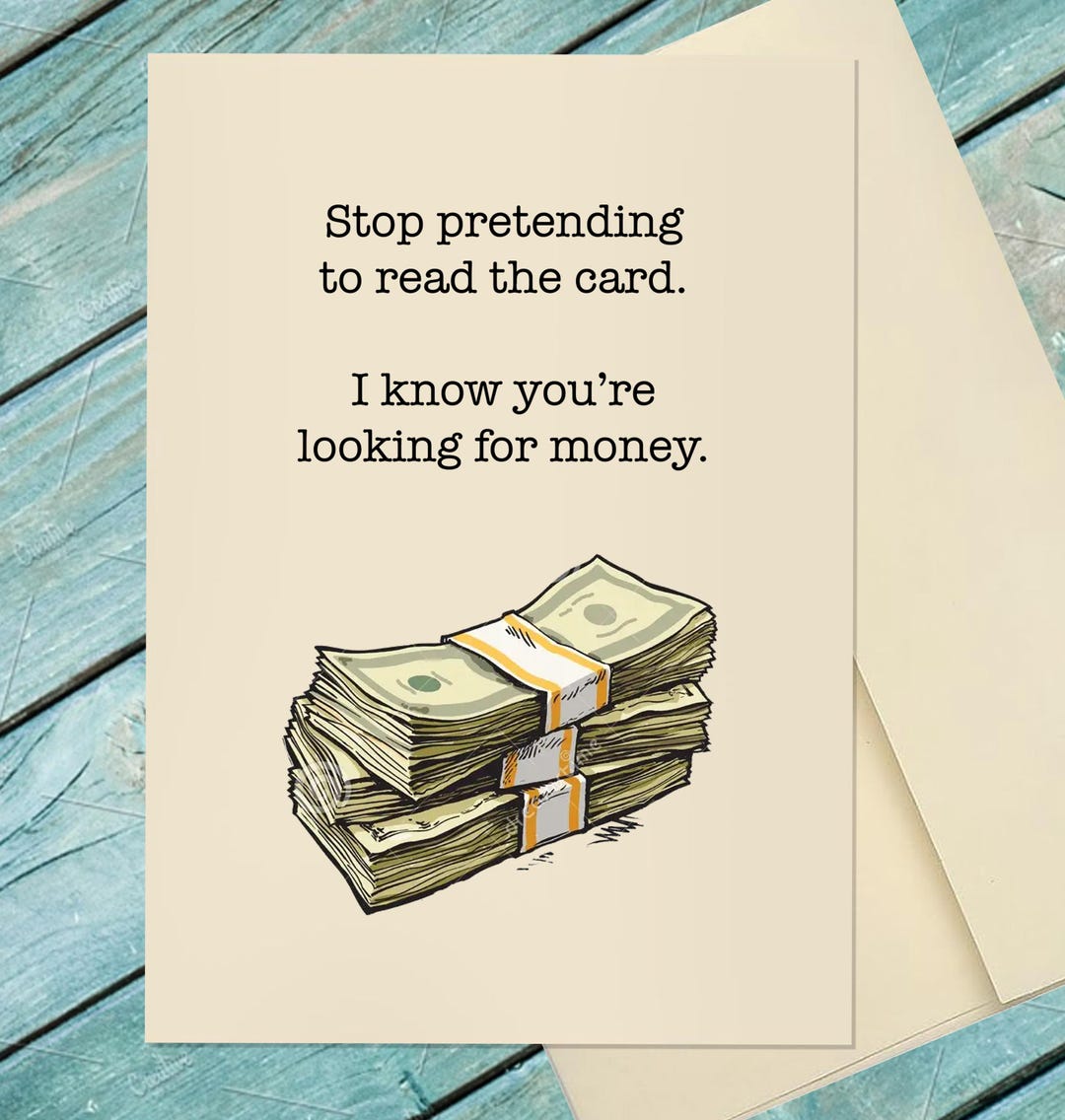 Money Birthday Greeting Card / Looking for Money Birthday Card ...