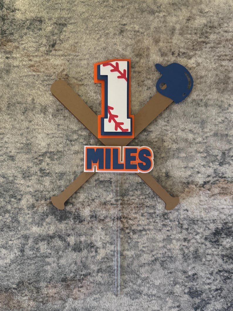Baseball Cake Topper - Etsy