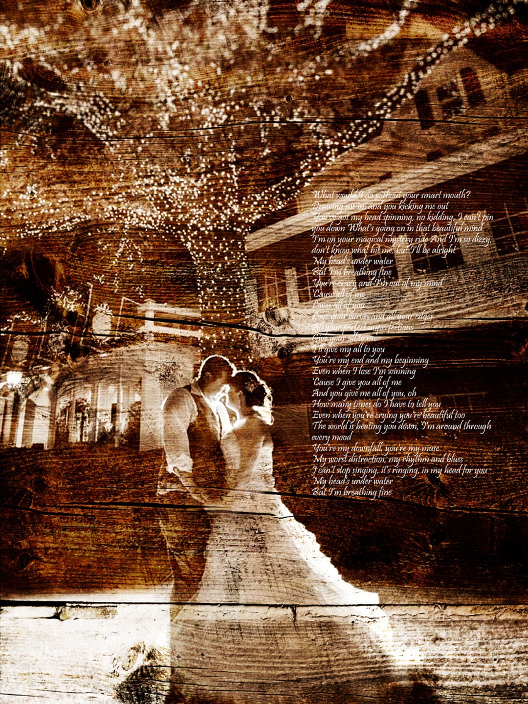 5th Anniversary, 5 Year Anniversary Wedding Picture Gift Parents ...