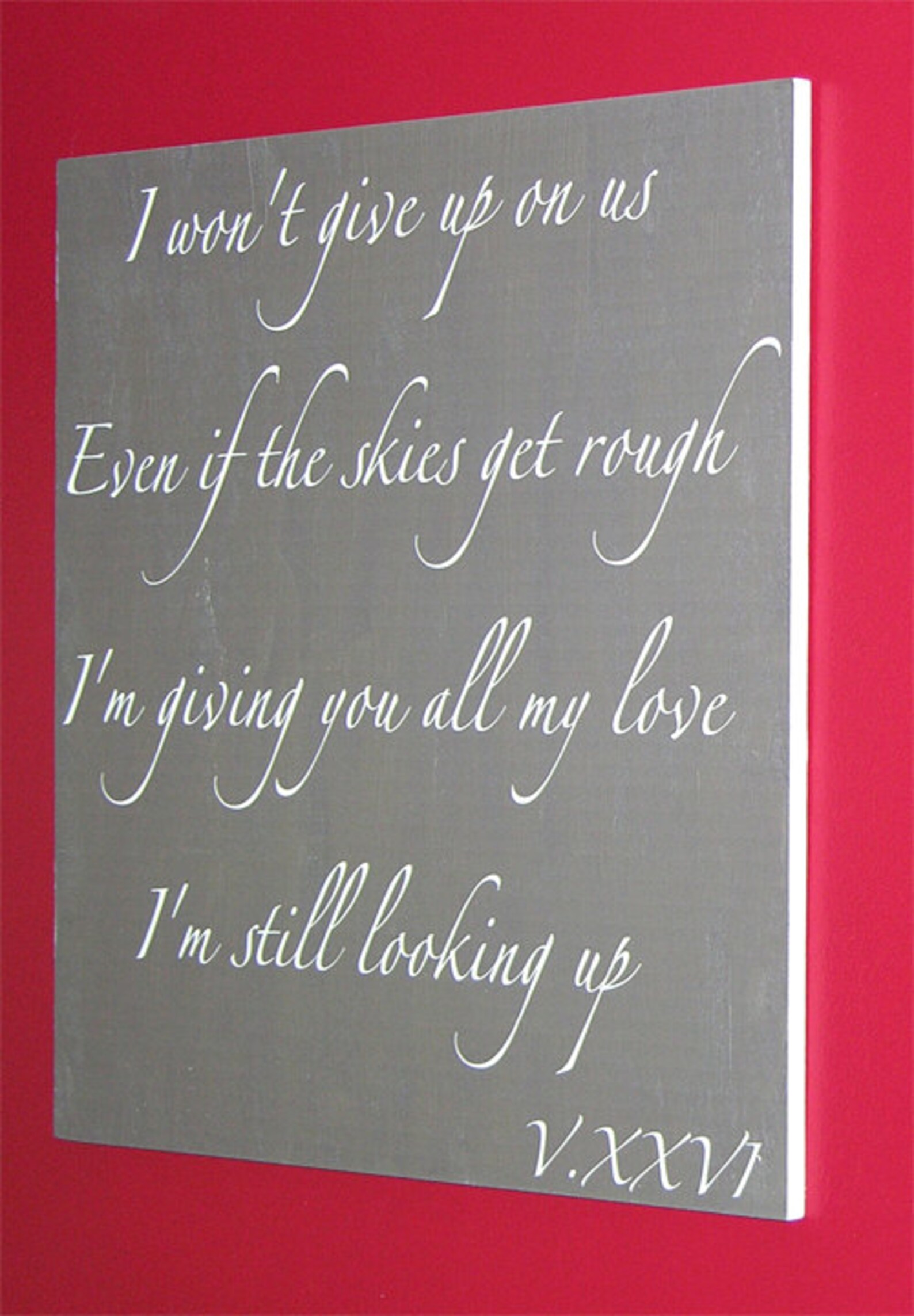 Wedding Vows on Wood Wedding Vow Art Song Lyric Art 5th - Etsy
