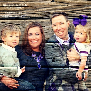 Custom Family Portrait Rustic Home Decor Couple Portrait Gift for ...