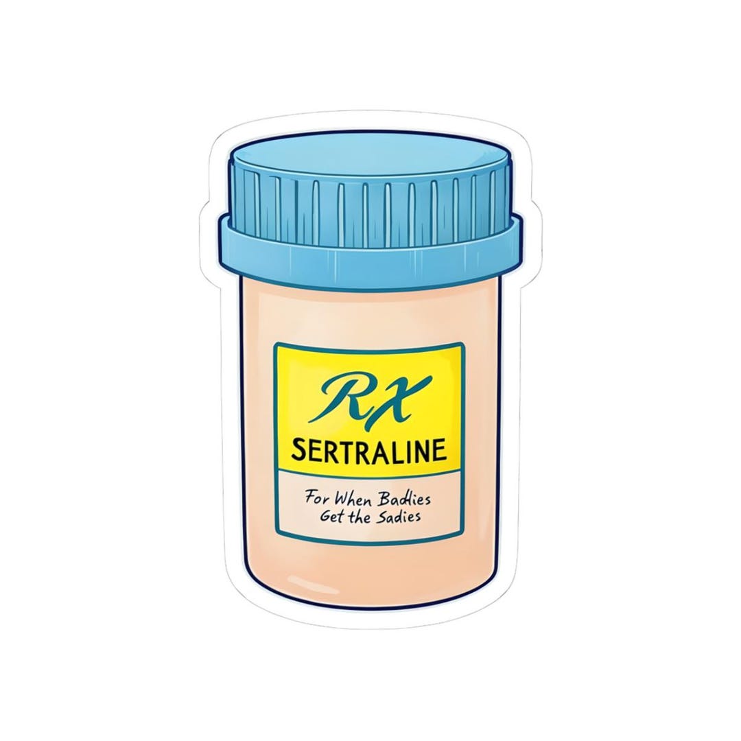 RX Pill Bottle Stickers, Mental Health Awareness Decals, Gift for Nurse ...