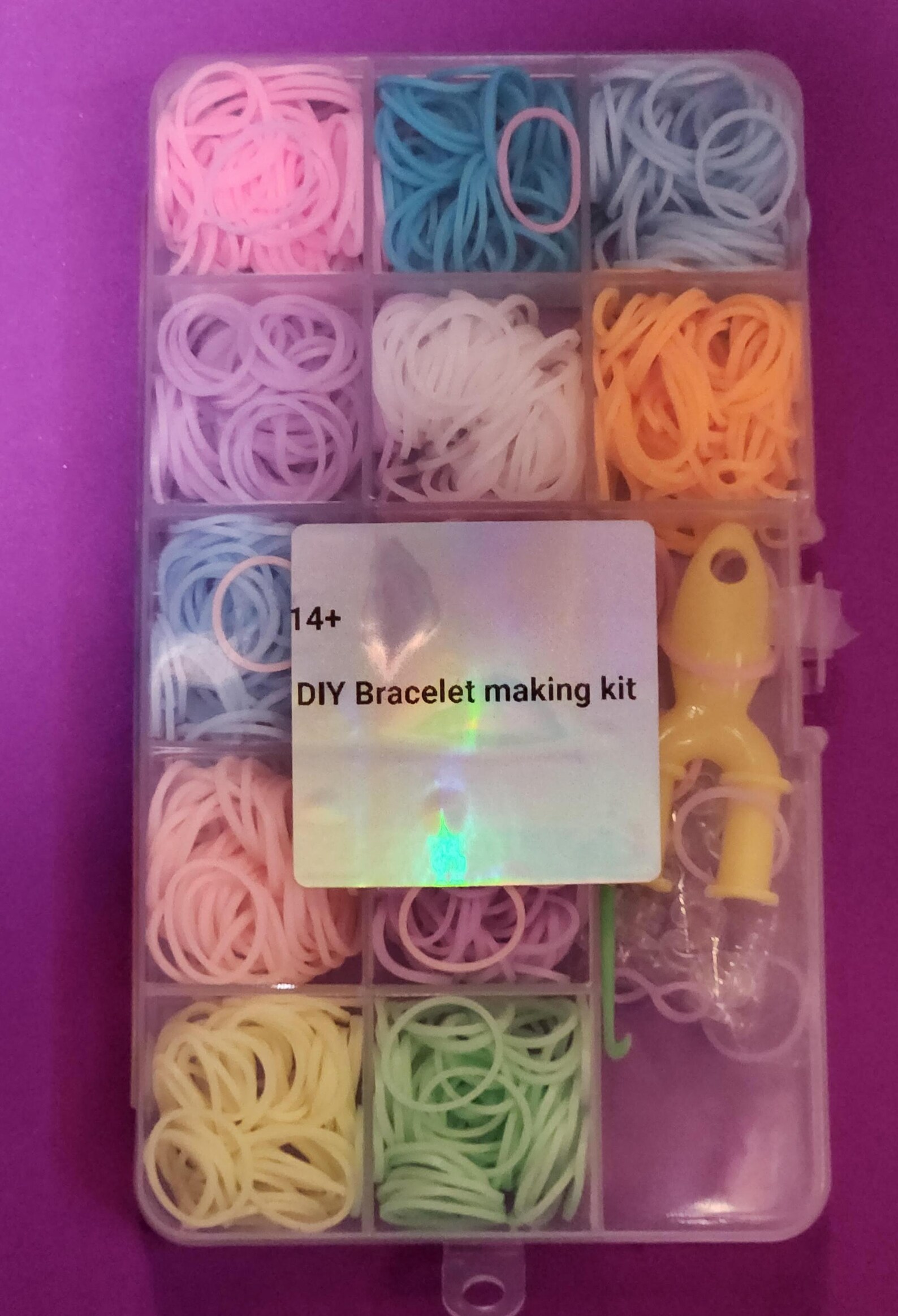 DIY Colored Band Bracelet Making Kit Pastel Colors. - Etsy