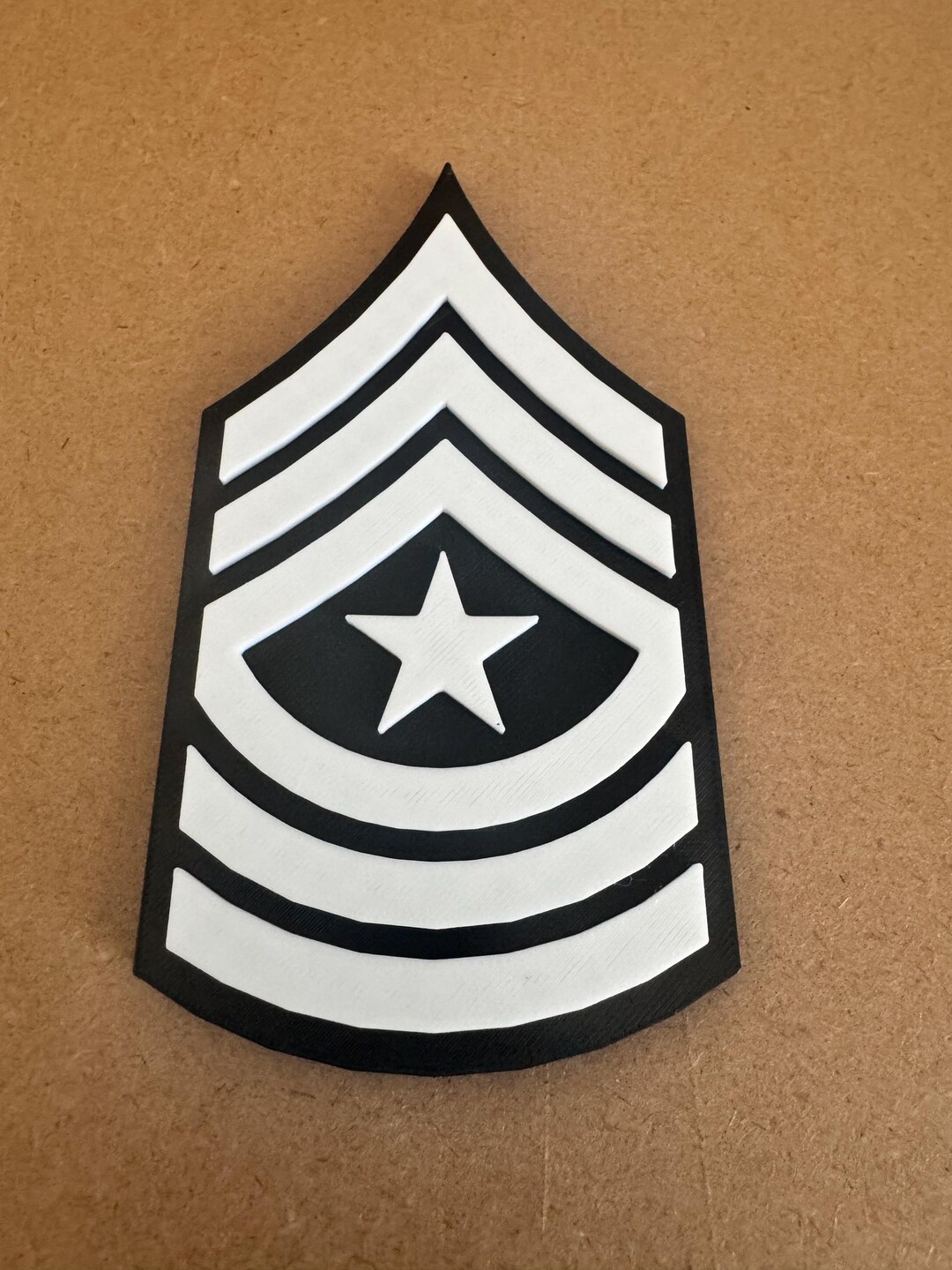 Custom Army Sergeant Major (SGM) Rank Insignia for Retirement Plaque ...