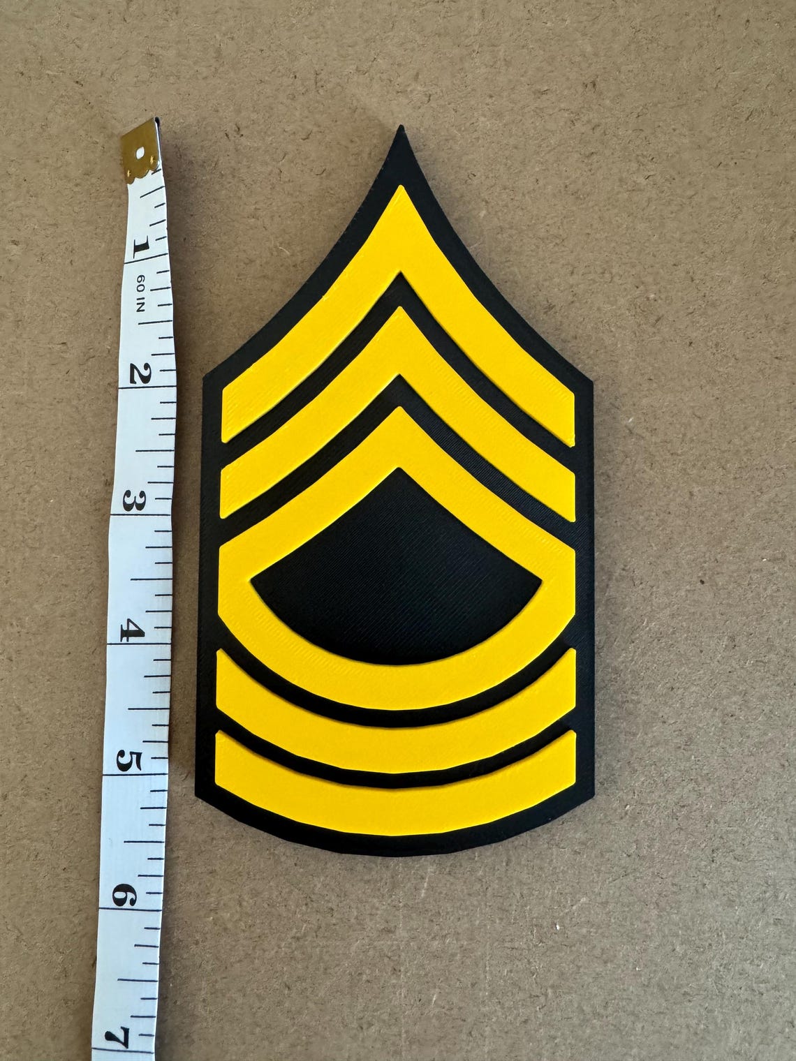 Custom Army Master Sergeant (MSG) Rank Insignia for Retirement Plaque ...