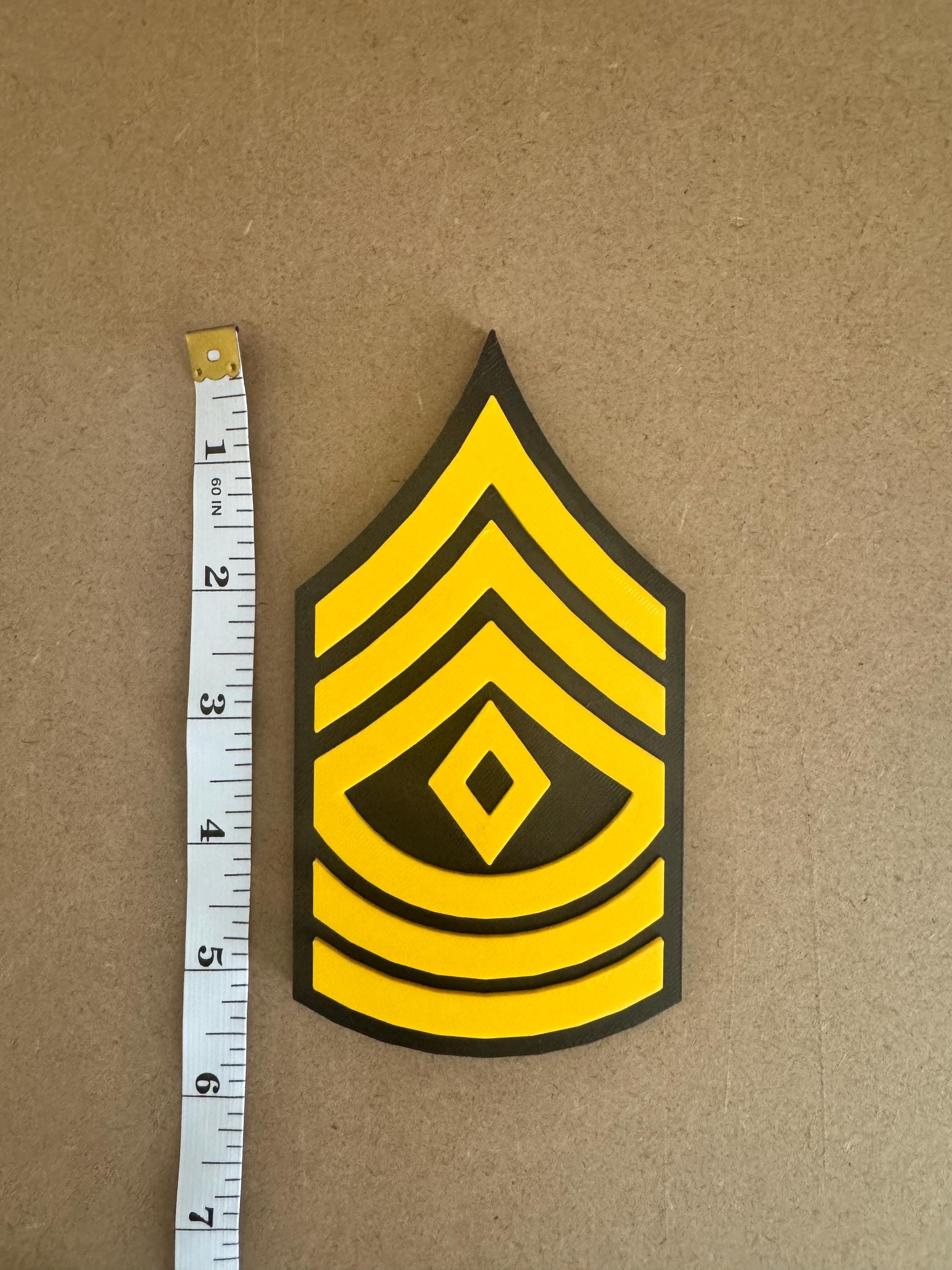 Custom Army First Sergeant (1SG) Rank Insignia for Retirement Plaque ...