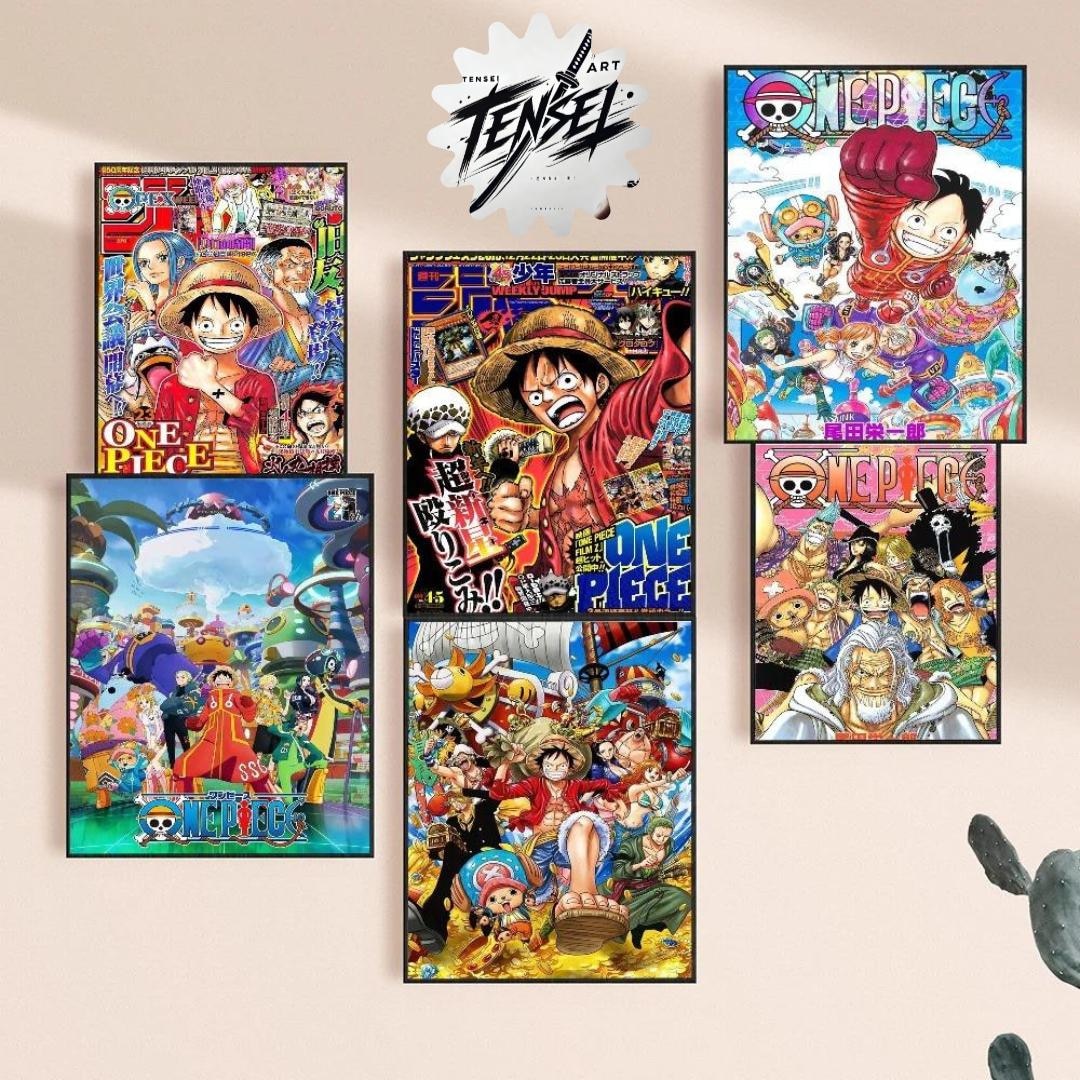 One Piece Manga Poster – Luffy Anime Wall Poster, Otaku Bedroom Decor ...