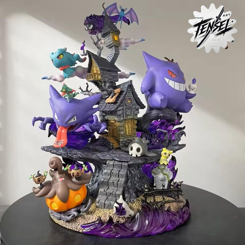 Pokémon Ghost Statue – Gengar, Haunter & Mimikyu | Collector's Edition ...