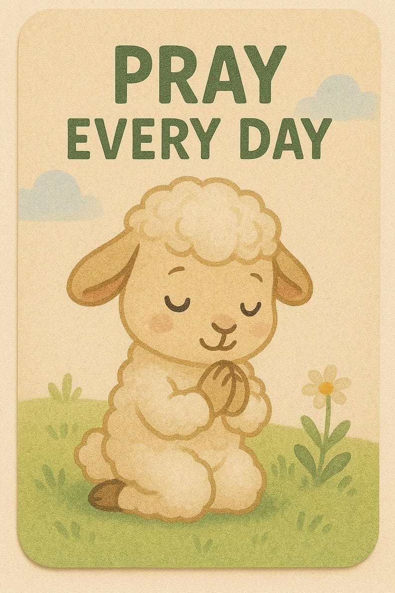 Quiet Sundays | Little Lamb Scripture Set - Etsy