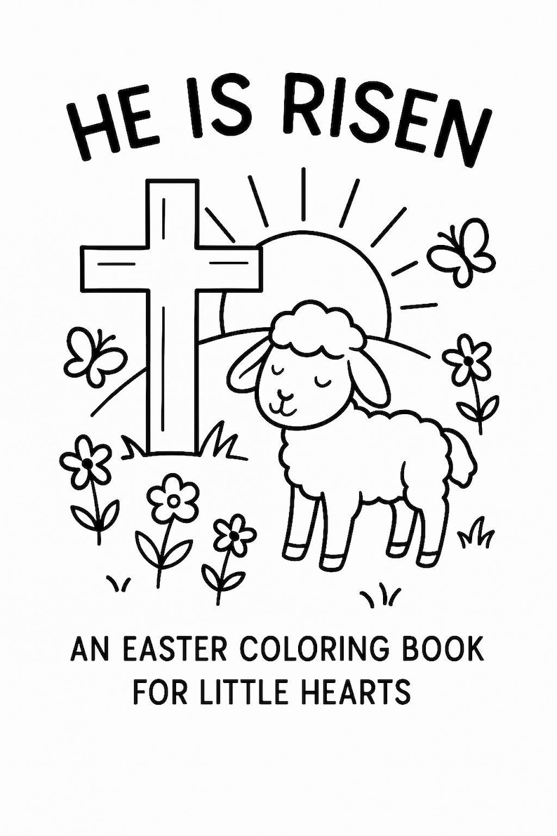 He is Risen: an Easter Coloring Book for Little Hearts - Etsy
