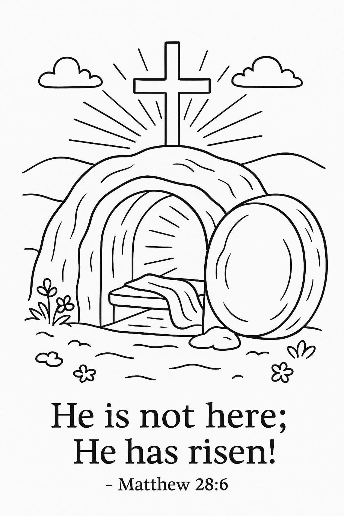 He is Risen: an Easter Coloring Book for Little Hearts - Etsy
