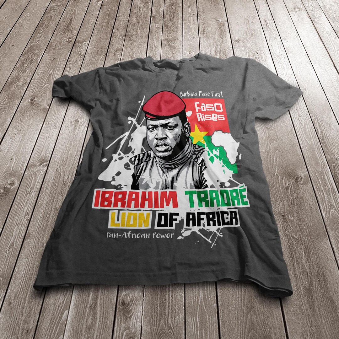 Burkina Faso and Captain Ibrahim Traor Faso Rises African Power Tee – Unisex Heavy Cotton T ...