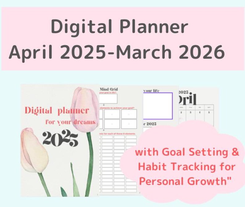 2025 Weekly Planner for Your Dreams | Starts in April|goal Setting ...