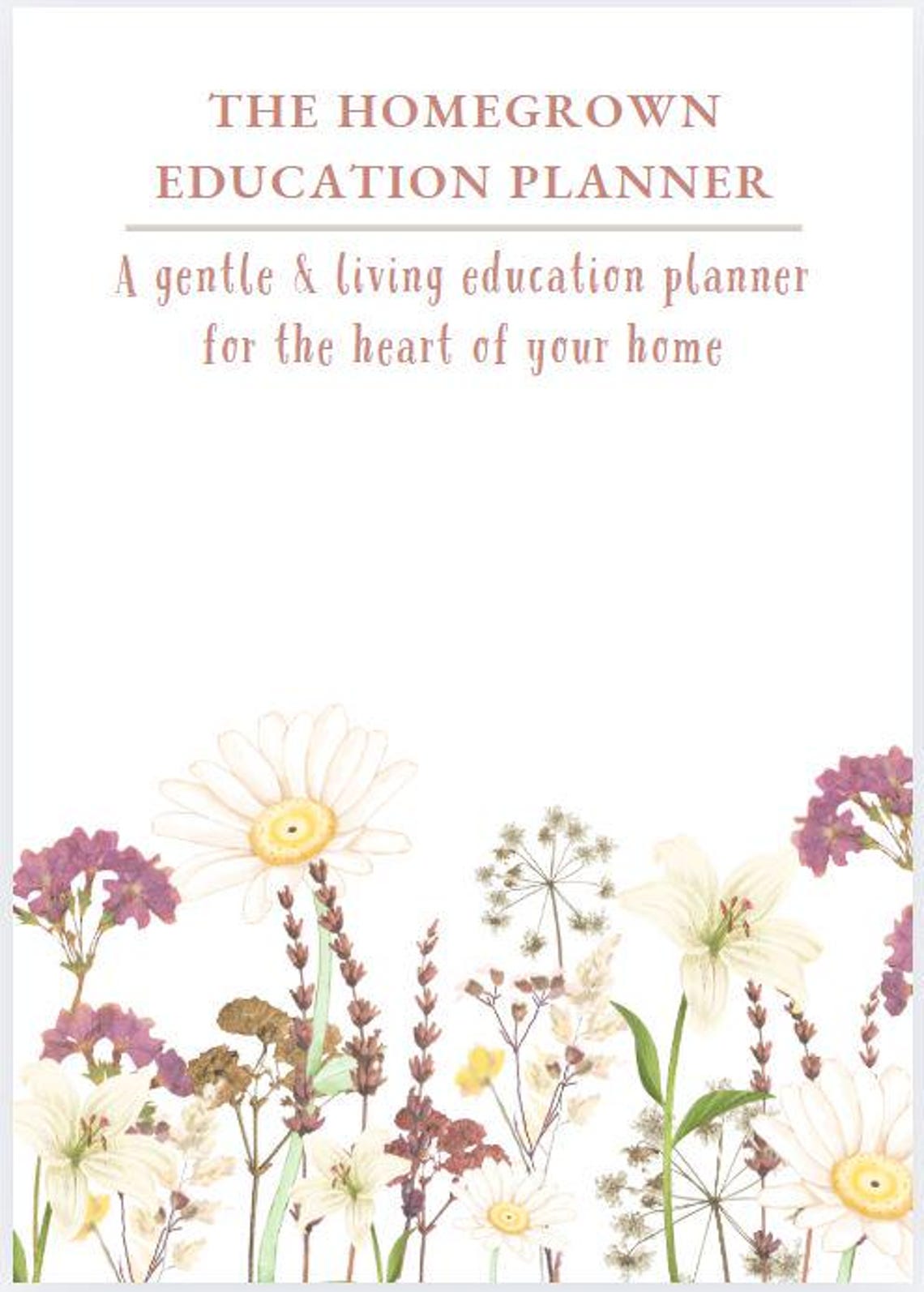 Homegrown Charlotte Mason Homeschool Planner | Printable Homeschool ...