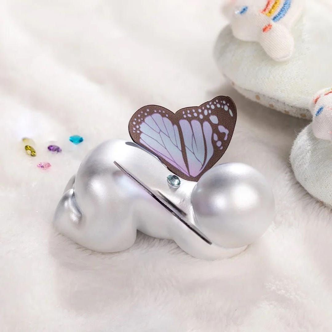 Custom Birthstone Baby Memorial Statue With Angel or Butterfly Wings ...