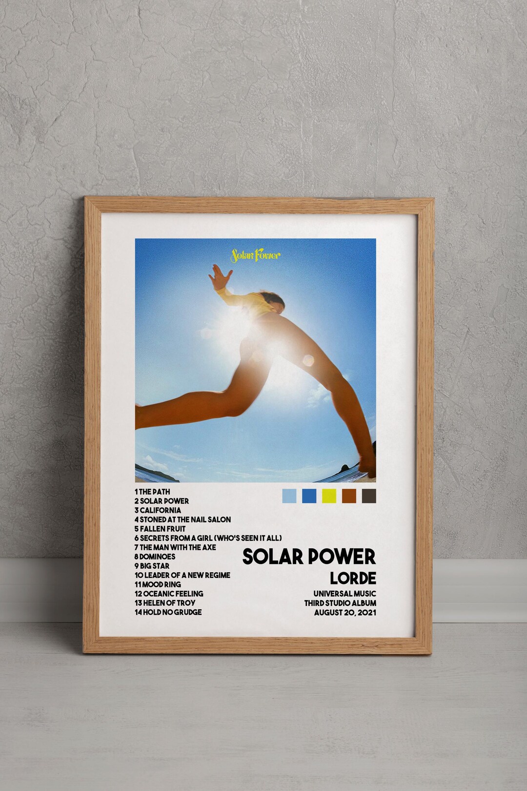 Lorde Solar Power Album Cover Poster, Digital Print, Wall Art - Etsy