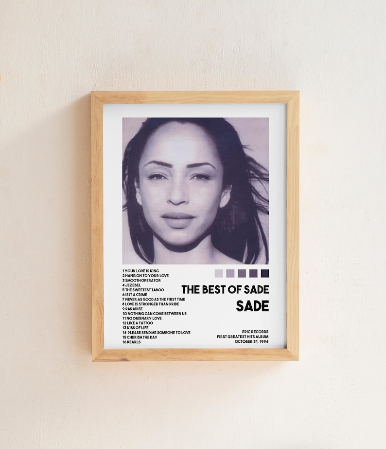Sade Album Cover Poster, Digital Print, Wall Art - Etsy