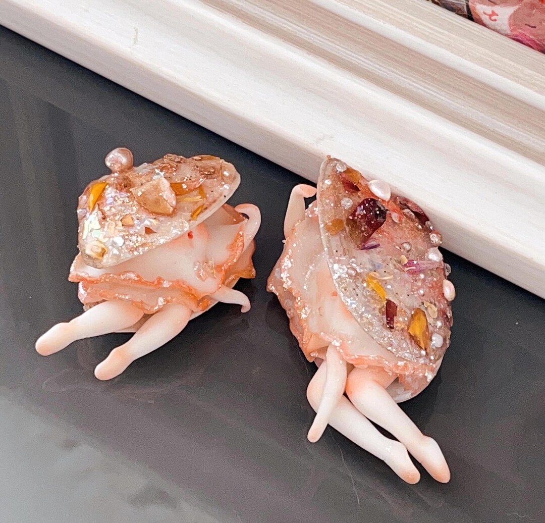 Handmade Elf Doll – OOAK Fantasy Sea Clam Elves, Polymer Clay Doll ...