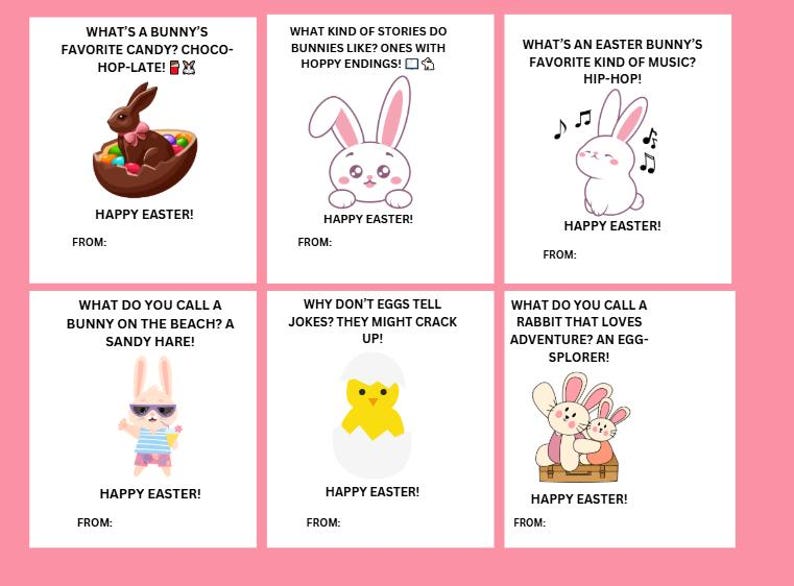 Easter Printable Cards, Trending Easter Jokes, Printable Cards, Easter ...