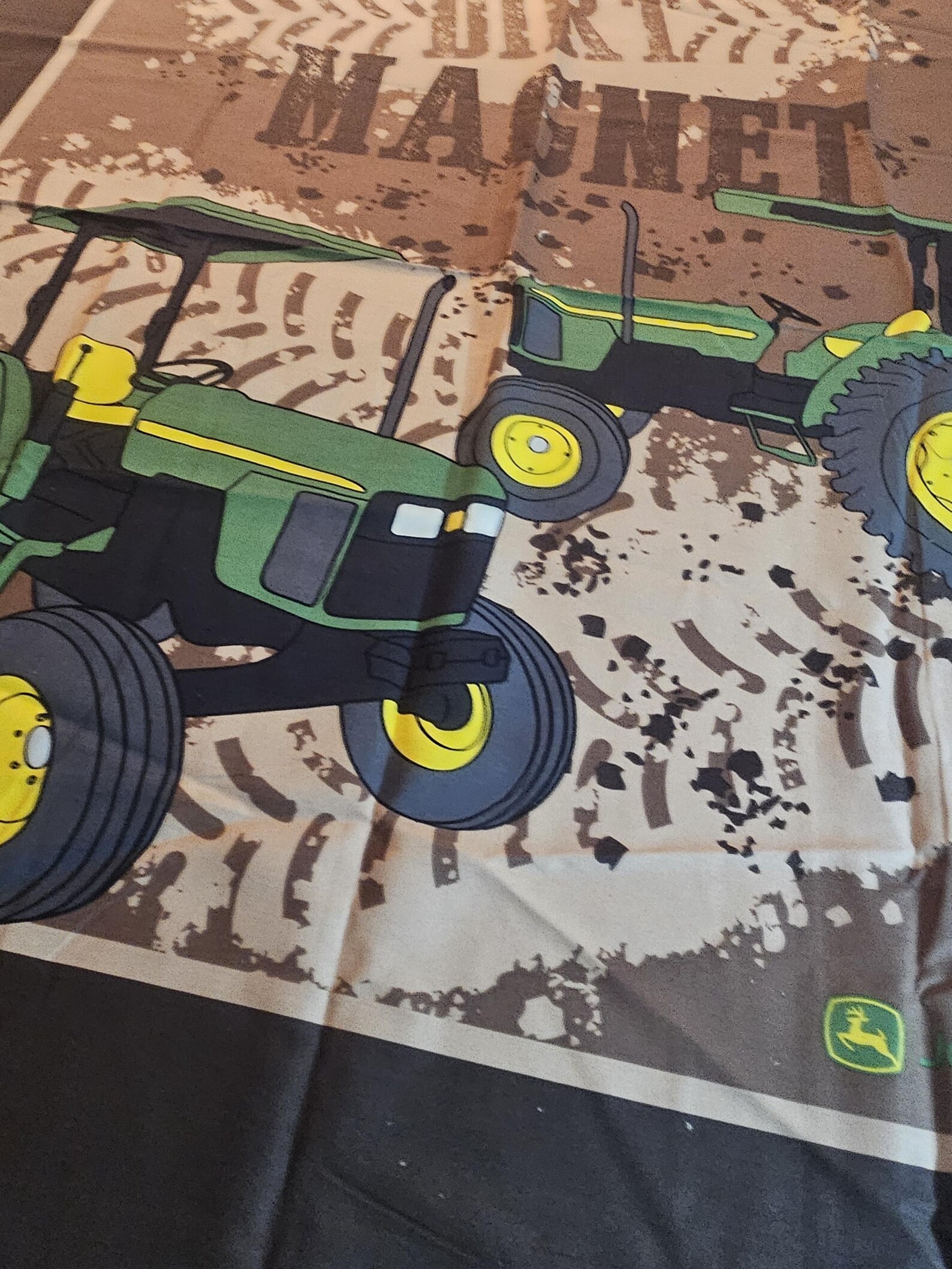 John Deere Dirt Magnet Fabric Panel - Etsy