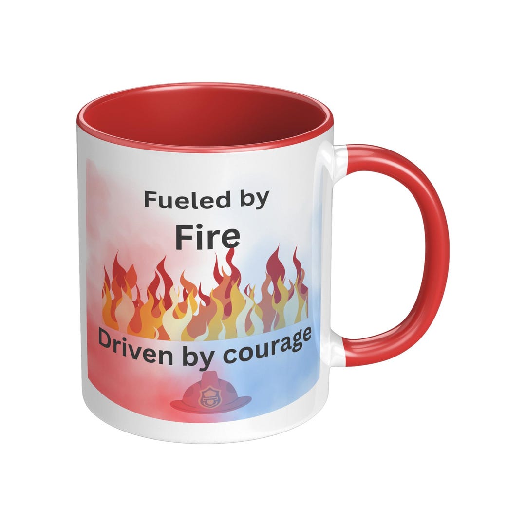 Fueled by Fire Accent Mug - Etsy