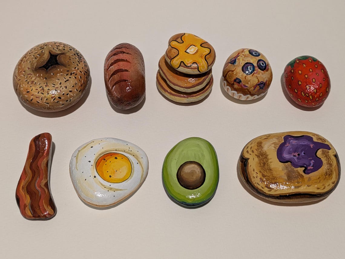 Mud Kitchen Stones - Play Food - Toy Kitchen Food Set - Sensory Stones ...