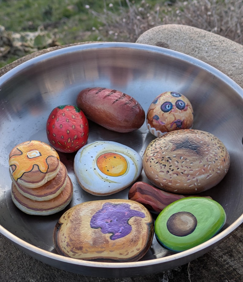 Mud Kitchen Stones - Play Food - Toy Kitchen Food Set - Sensory Stones ...