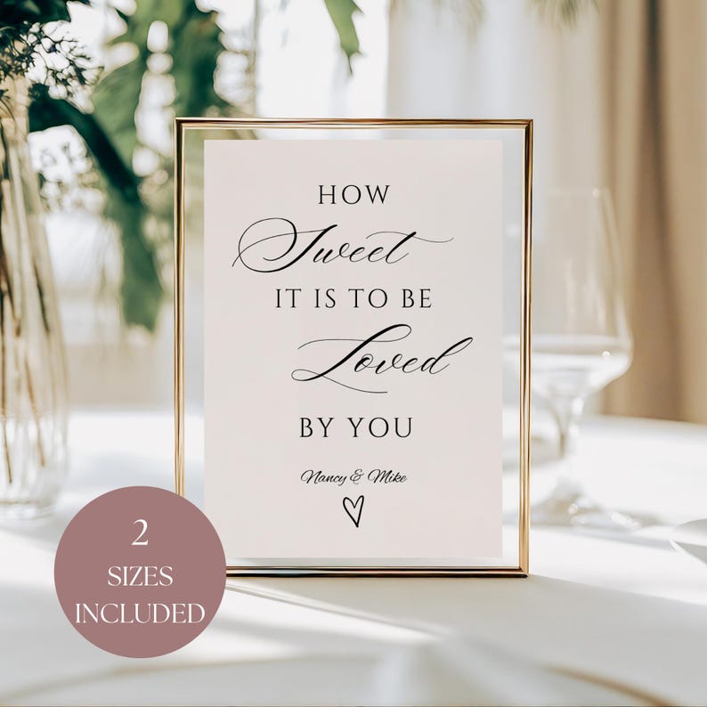 How Sweet It is Dessert Table Sign Wedding Decor for Bridal Shower ...