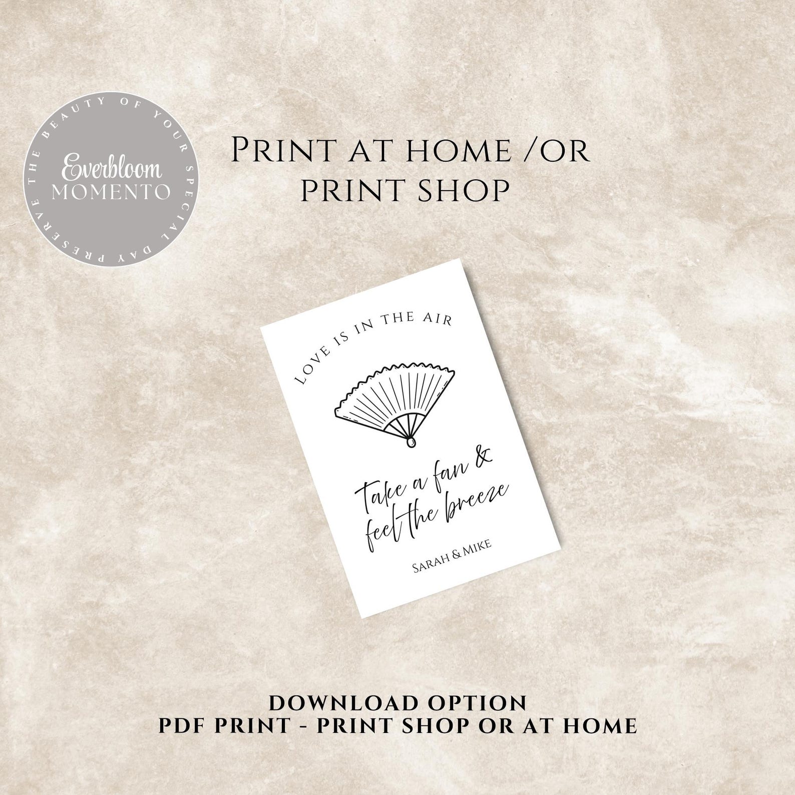 Wedding Fan Signage, Summer Wedding Sign, Outdoor Ceremony Decor ...