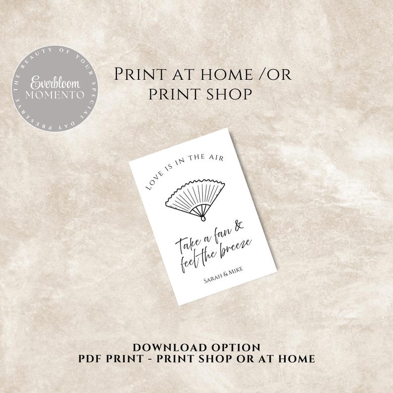 Wedding Fan Signage, Summer Wedding Sign, Outdoor Ceremony Decor ...