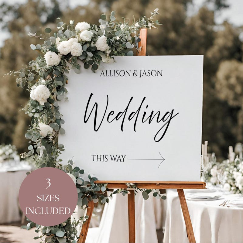 Wedding Arrow Sign - Etsy