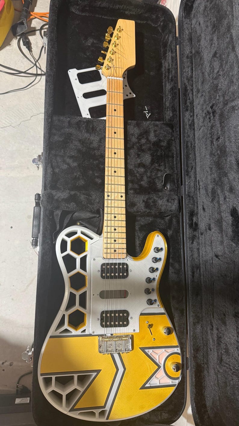 Custom 3D Printed Telecaster Guitar: Personalized Design, Logo Option ...