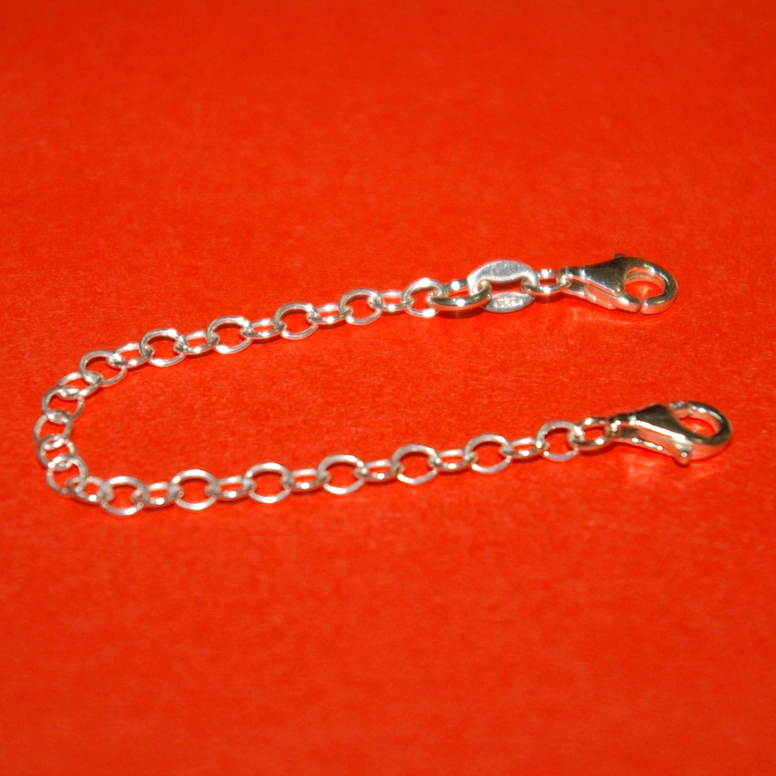 Sterling Silver 925 5 Inch Safety CHAIN EXTENDER With Two | Etsy