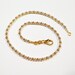 Two Tone BRACELET / ANKLET 14kt Gold Filled and 925 Sterling Silver ...