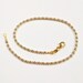 Two Tone BRACELET / ANKLET 14kt Gold Filled and 925 Sterling Silver ...