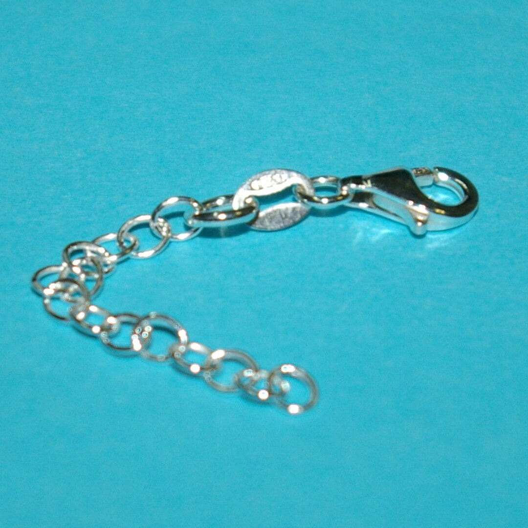 Sterling Silver 925 2 Inch CHAIN EXTENDER With Lobster Clasp - Genuine ...