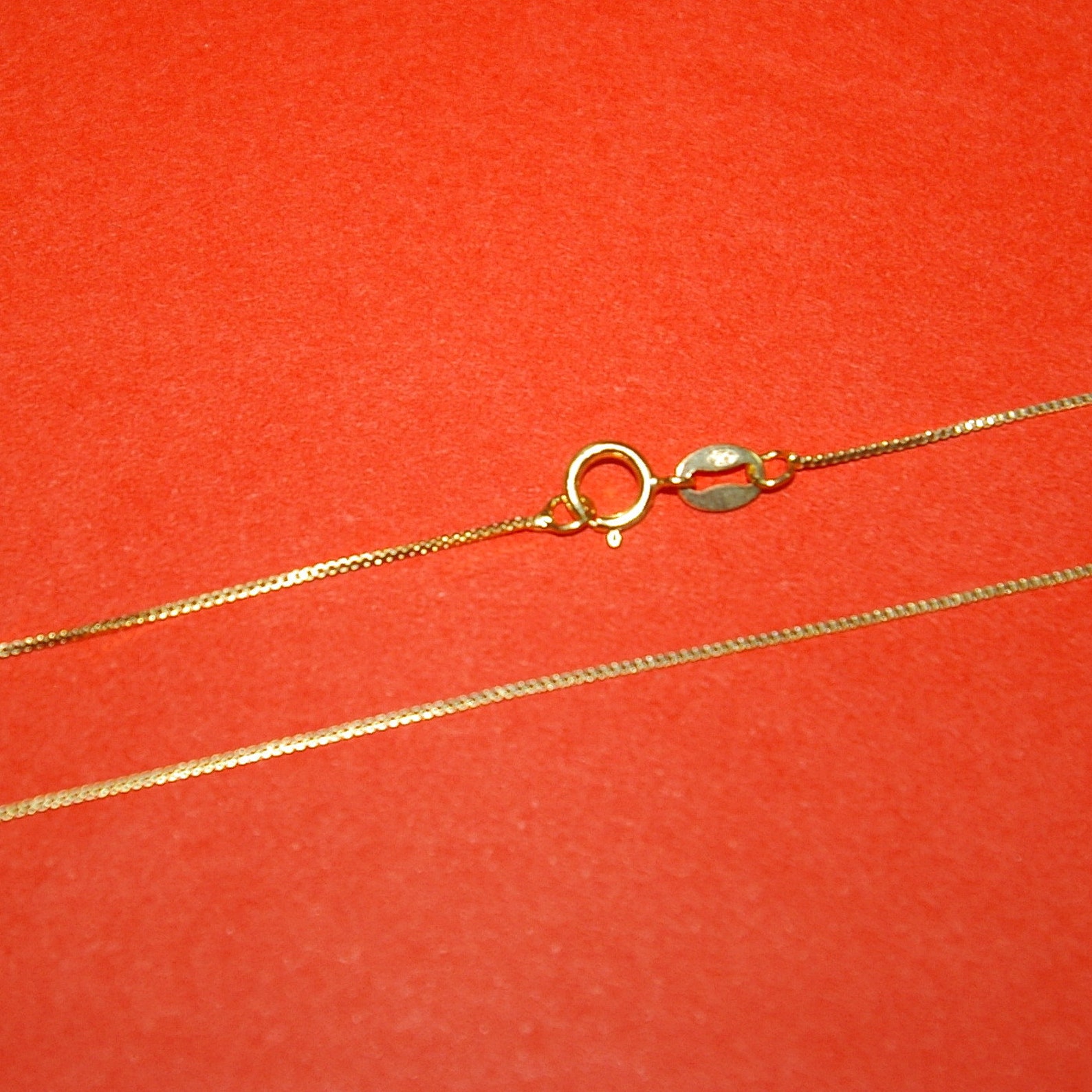 Gold Plated 925 Sterling Silver Vermeil Italian Fine Box Chain | Etsy