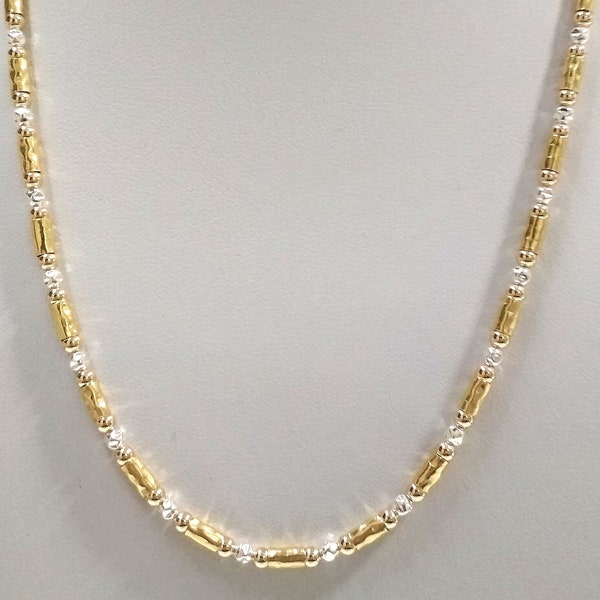 Two Tone Necklace - Etsy