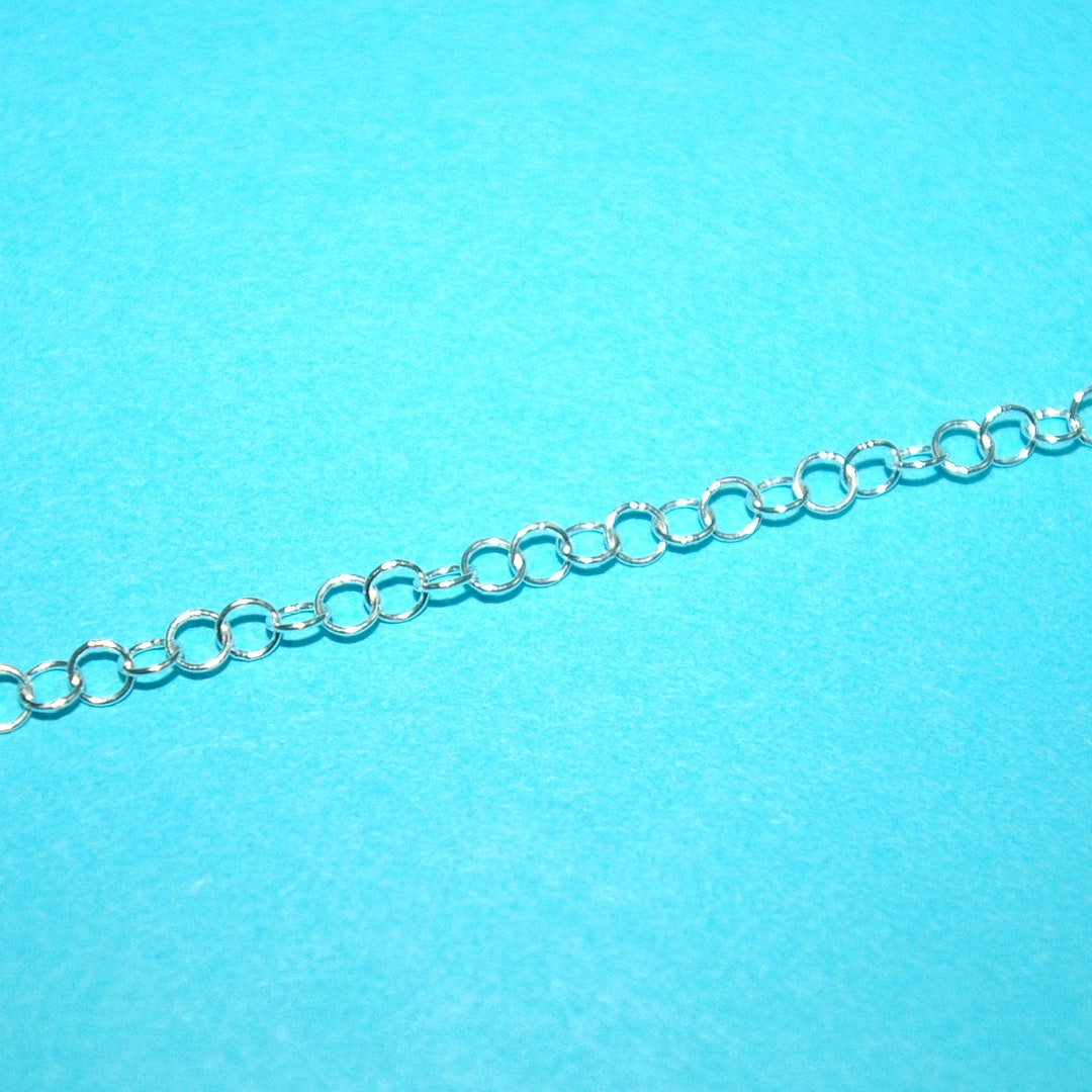 3mm ROUND Shape Cable CHAIN 925 Sterling Silver by the Foot Bulk ...