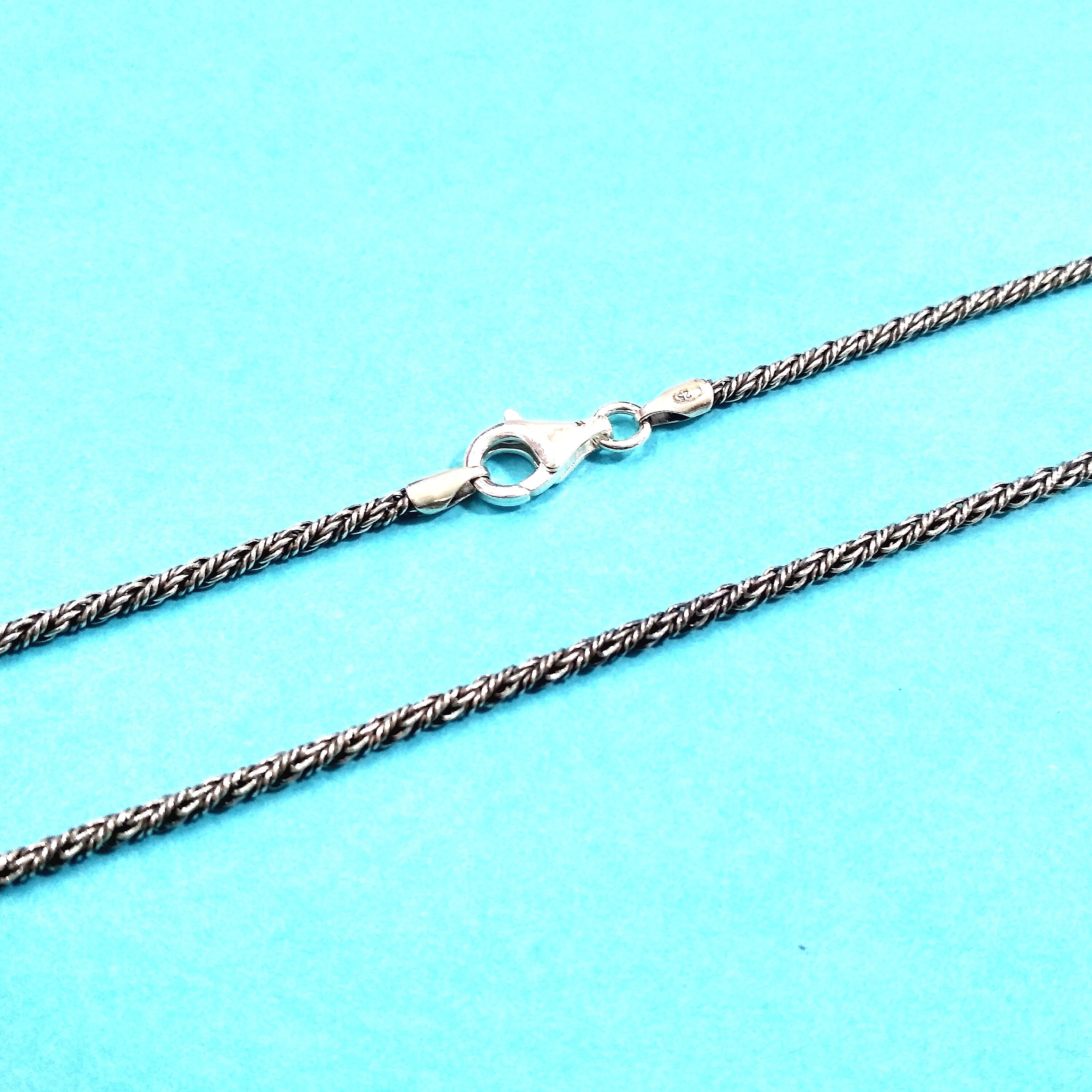 Real 925 Sterling Silver ANTIQUE Finished Blackened Twisted | Etsy