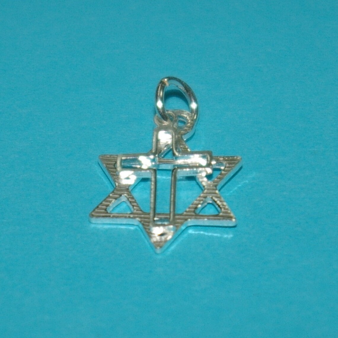 Messianic Star of David and Cross Two Charms Pendant and Box - Etsy