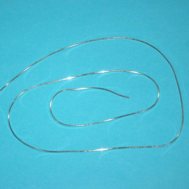 1mm Thick Solid 925 Sterling Silver Diamond Cut SNAKE CHAIN - Etsy