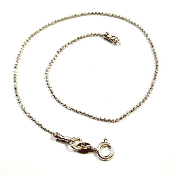 1.2mm Diamond Cut Faceted BALL Chain 925 Sterling Silver - Etsy