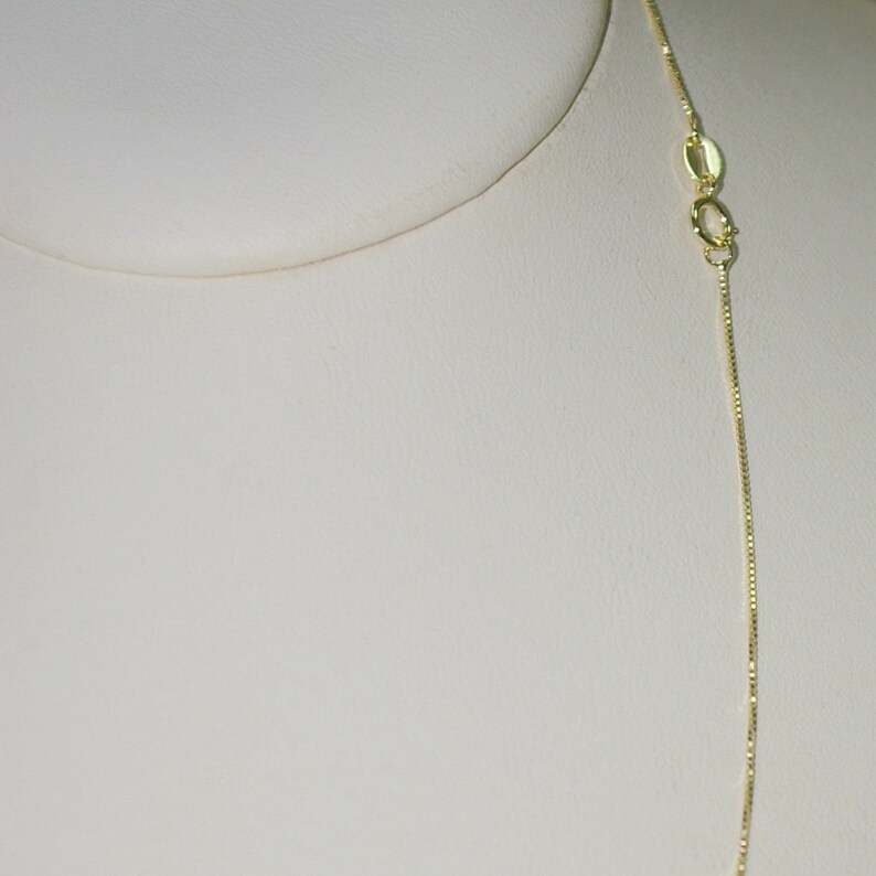 Gold Plated 925 Sterling Silver Vermeil Italian Fine Box Chain - Etsy
