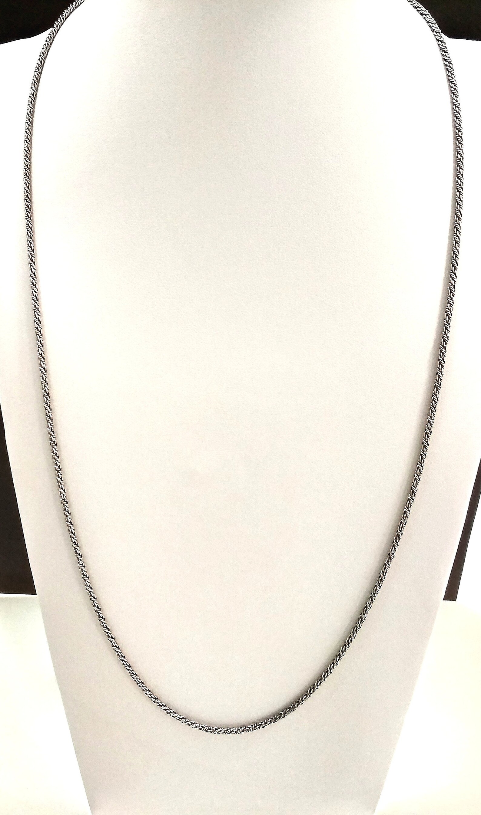 Real 925 Sterling Silver ANTIQUE Finished Blackened Twisted 2mm ...