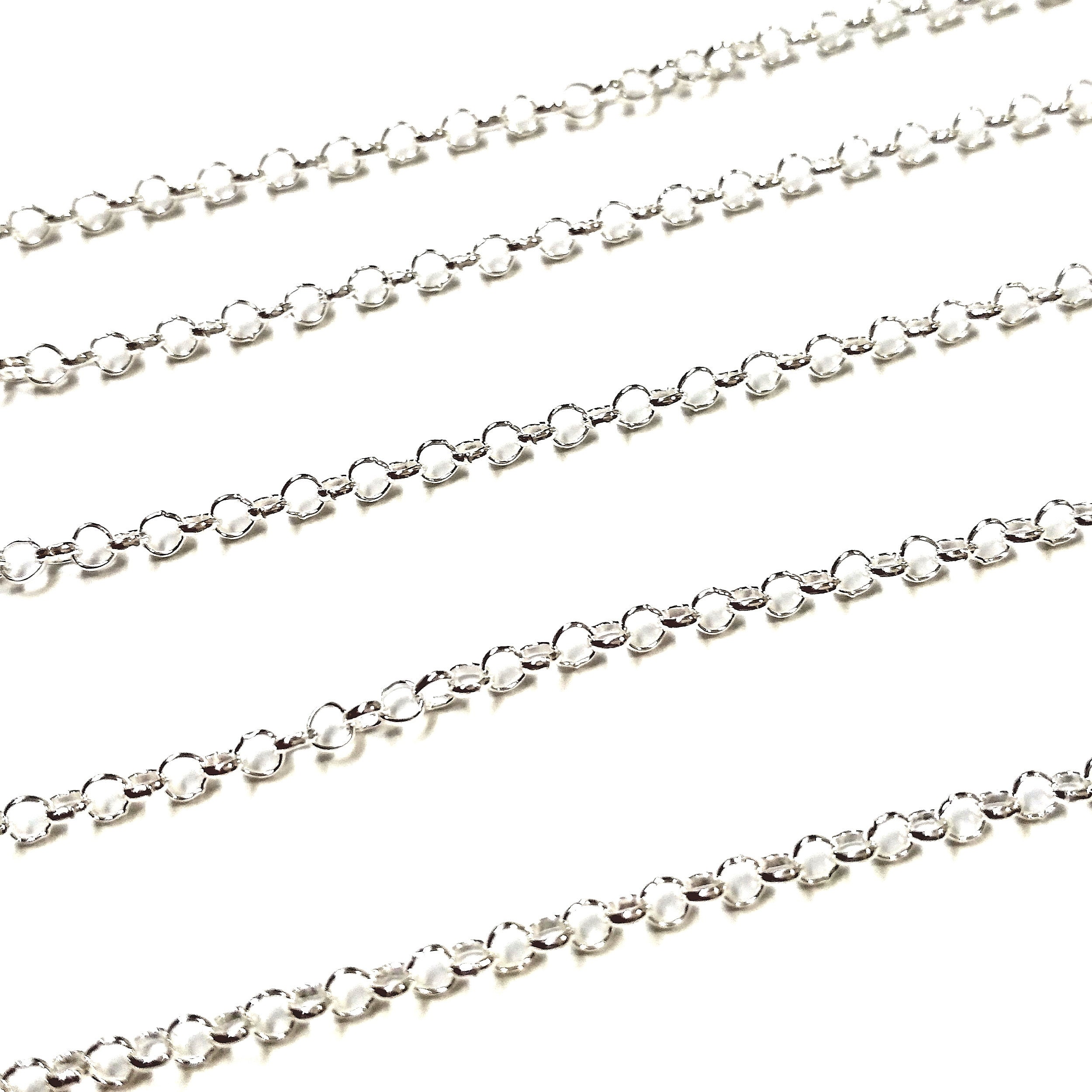 WHOLESALE LOTS 2.5mm Round ROLO / Belcher Chain Solid Sterling Silver ...