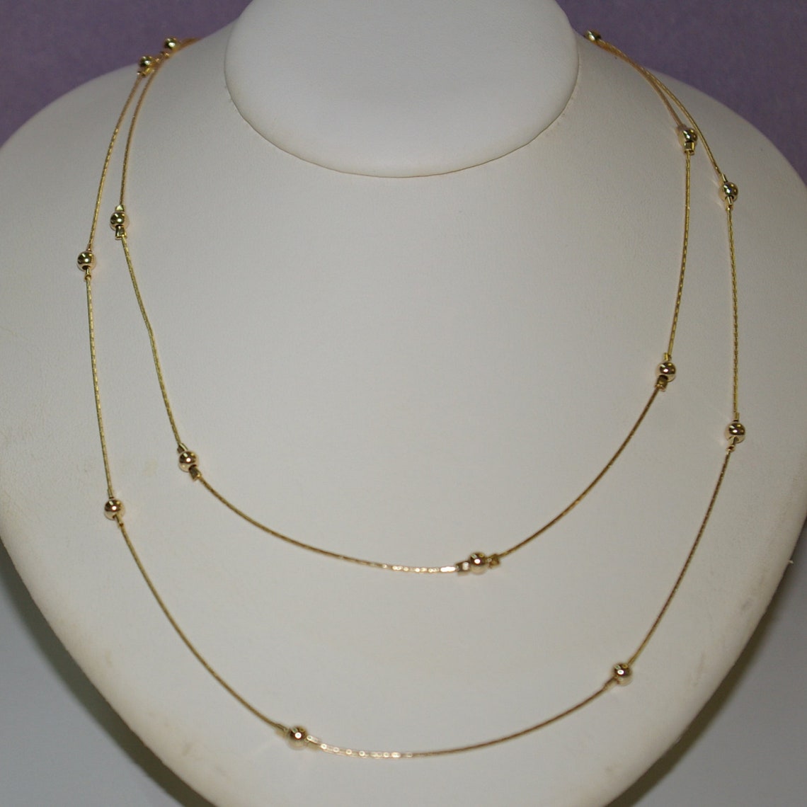 40 inch 102 cm 14kt 1/20 Gold Filled 0.8mm Thick Chain with | Etsy